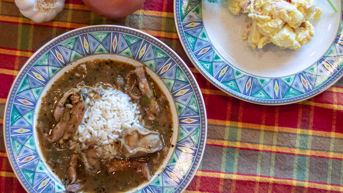 Turkey Oyster Gumbo Recipe | First...you have a beer