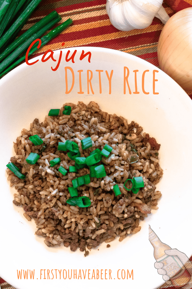 How to Make Cajun Dirty Rice | First...you have a beer