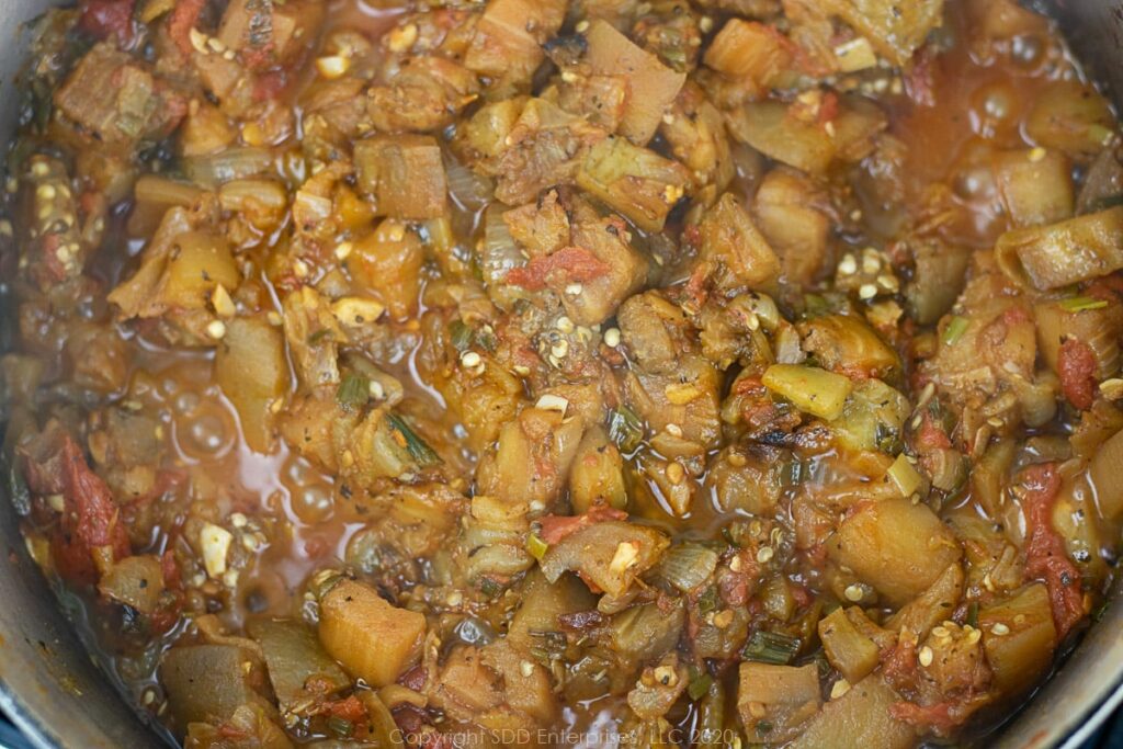 Creole Eggplant Casserole With Shrimp Firstyou Have A Beer